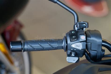 Left Hand Motorcycle With Symbol Of Ride At Outdoor Set Stock Photo Image Of Symbol