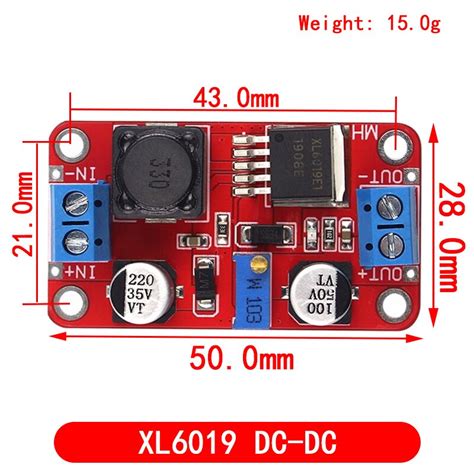 Xl6009xl6019 4a Boost Converter Step Up Adjustable 15w 5 32v To 5 50v