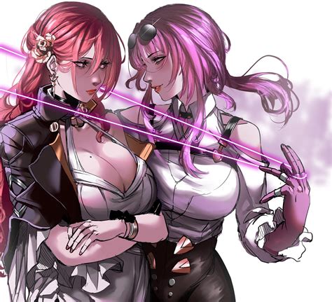 Himeko And Kafka Together Art By Me Rhonkaistarrail