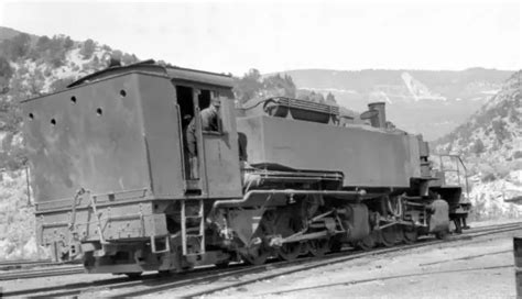 Ury Uintah Railway Narrow Gauge Locomotive Engine No 51 2 6 6 2 Old