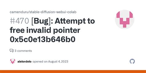 Bug Attempt To Free Invalid Pointer 0x5c0e13b646b0 Issue 470