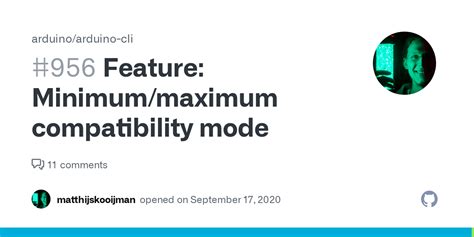 Feature Minimummaximum Compatibility Mode · Issue 956 · Arduino