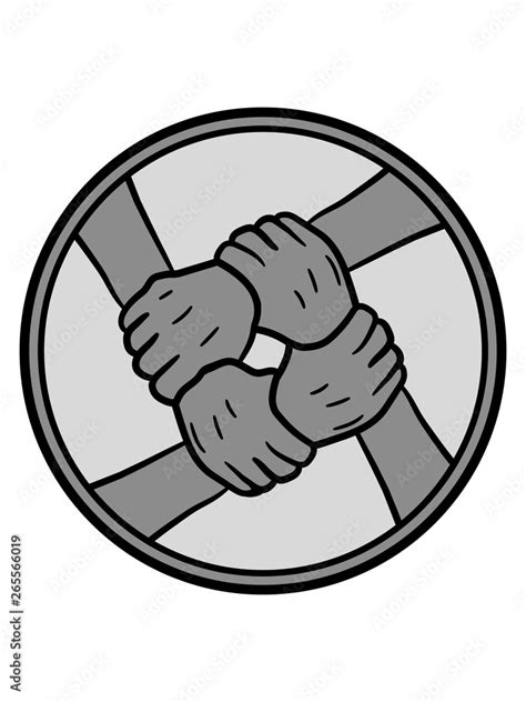 kreis rund logo freunde hände halten team crew liebe handschlag verein festhalten zusammen