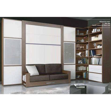Armoire lit canapé armoires lits escamotables Armoire lit escamotable avec canapé SQUADRA