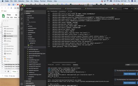 scripts for exporting json to csv and back to js for localization files