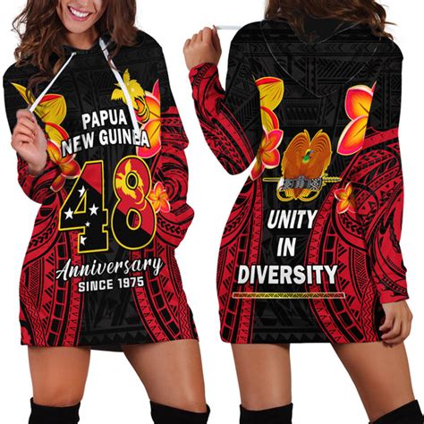 Polynesian Pride Independence Png Hoodie Dress Papua New Guinea Since