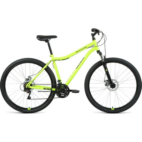 Велосипед ALTAIR MTB HT 29 2.0 disc, 2020-2021г, ярко-зеленый/черный ...