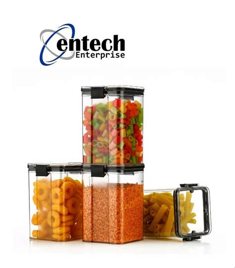 Square Shape Plastic Air Tight Food Storage Container At Rs 43 Piece
