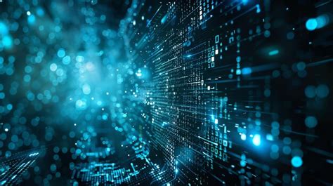 Premium Photo An Abstract Digital Rendering Of Binary Code And