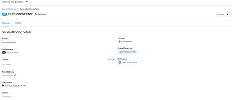 69 使用 Developer 视角将应用程序连接到服务 Openshift Container Platform 414 Red Hat Customer Portal