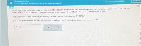 Solved Graphs And Functionscortneecombining Functions To