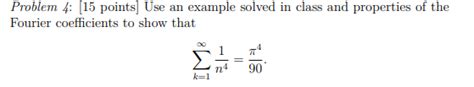 Problem Points Use An Example Solved In Chegg