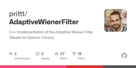 Github Pritttadaptivewienerfilter C Implementation Of The