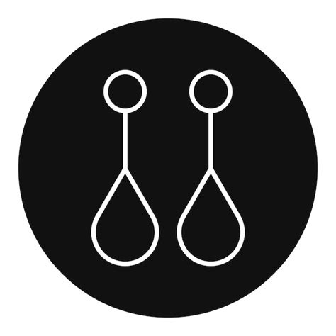 Premium Vector Earrings Vector Illustration