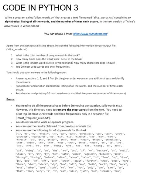 Solved Code In Python 3 Write A Program Called