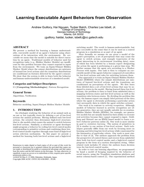 Learning Executable Agent Behaviors From Observation