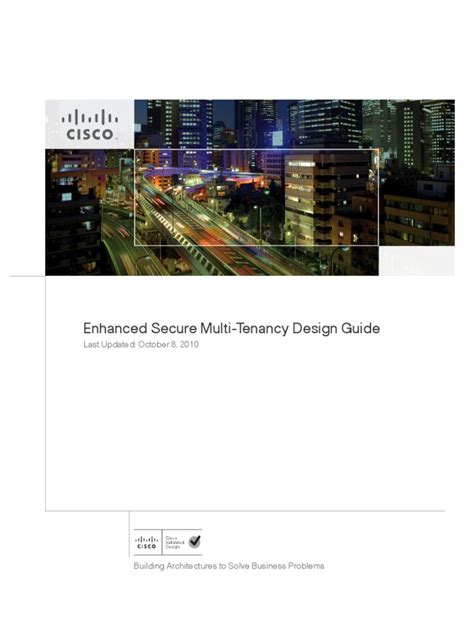 Vmware Enhanced Secure Multi Tenancy Design Guide Pdf Cloud Computing Software As A Service