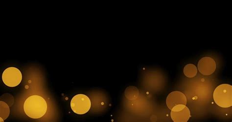 Gold Bokeh Particle Background Black Background Use Blending Mode