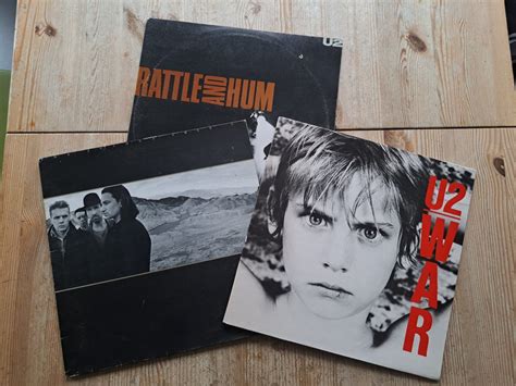 U2 War 1983 First Pressing The Joshua Tree1987 First Pressing