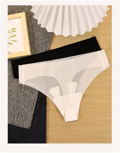 Ecmln Ultra Thin Seamless Panties For Women Thong One Piece Sexy Pure