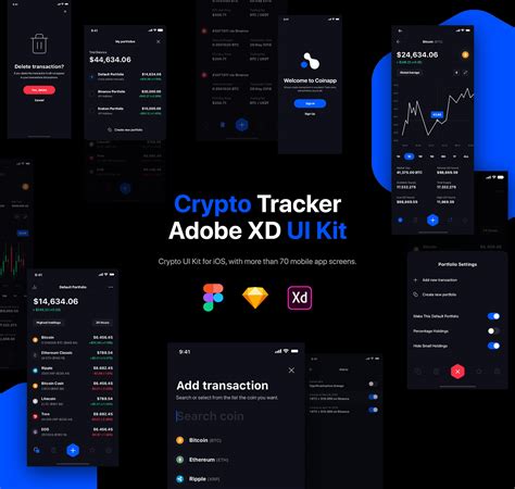 crypto portfolio tracker ui kit for ios behance