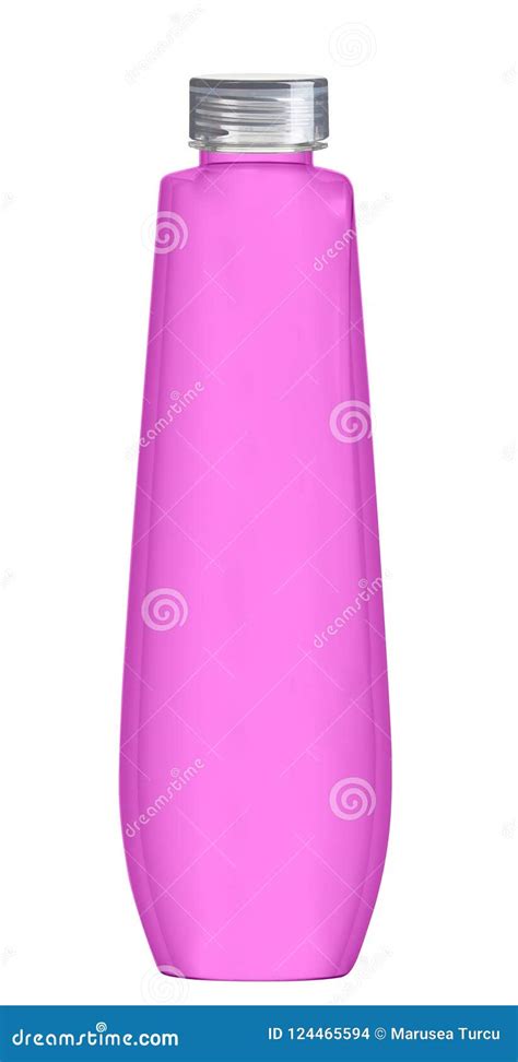 Purple Bottle For Cosmetic Products Stock Photo Image Of White Plastic