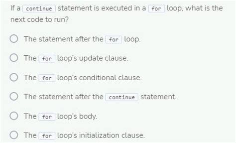 Solved If A Statement Is Executed In A Loop What Is The Chegg