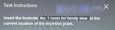 Solved Task Instructionsinsert The Footnote No 1 ﻿room For