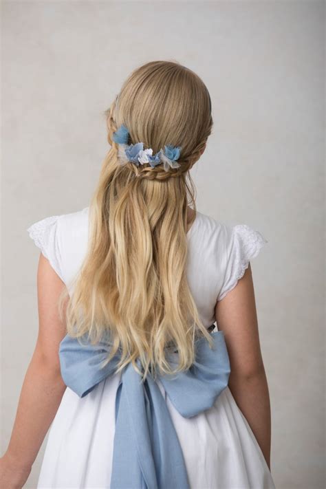 Fajín de comunión azul para niña Fajines y Lazos para vestidos