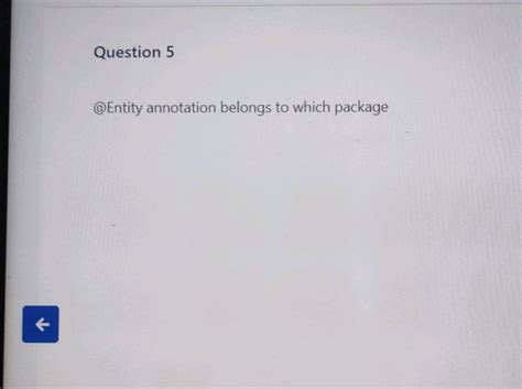 Question 5 Entity Annotation Belongs To Which StudyX
