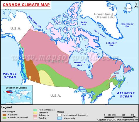Canada Climate Map