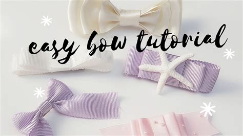Cute Bow Tutorial Youtube