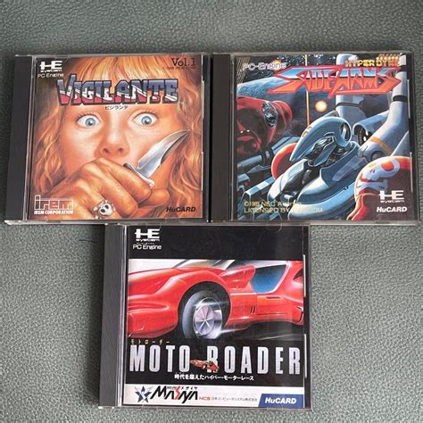PCE PC Engine game Vigilante Sidearms motion roader HuCard 電子遊戲 電子遊戲 其他 Carousell
