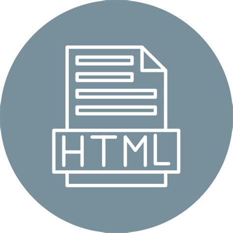 Html File Free Icon