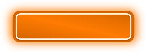 botón de neón naranja botón de neón brillante PNG
