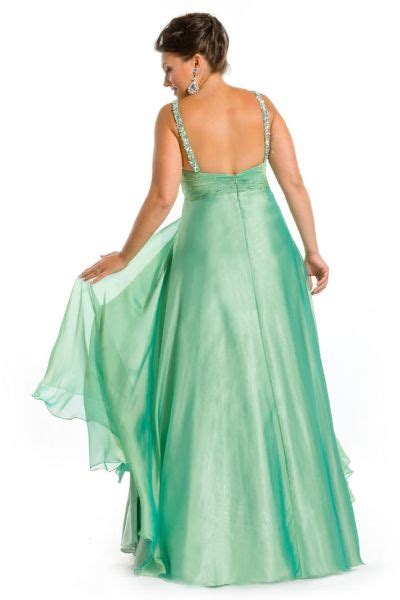 French Novelty Party Time 6278 Plus Size Beaded Evening Dress