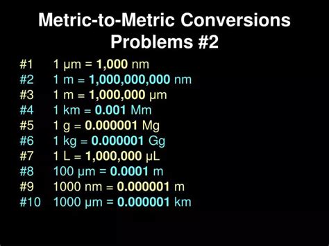 PPT Metric To Metric Conversions Problems 2 PowerPoint Presentation ID 5896698