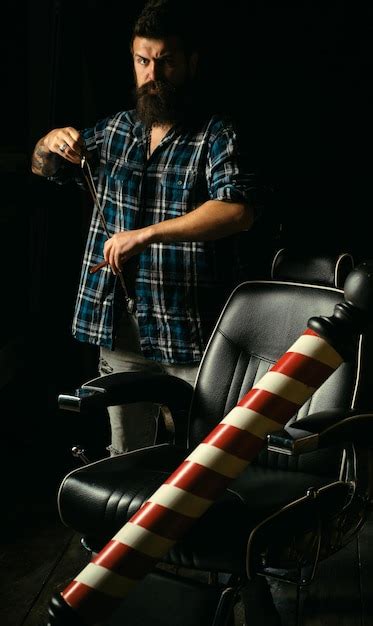 Premium Photo Hair Salon And Barber Vintage Brutal Guy In Modern