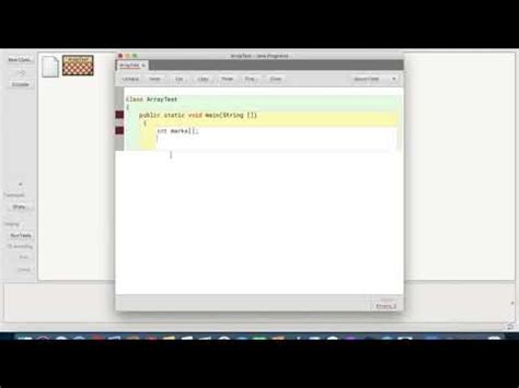 Class Chapter Array In Java Icse Java Tutorial Series Youtube