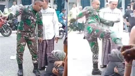Oknum TNI Diduga Tendang Kepala Warga Di Deli Serdang Sumut Videonya
