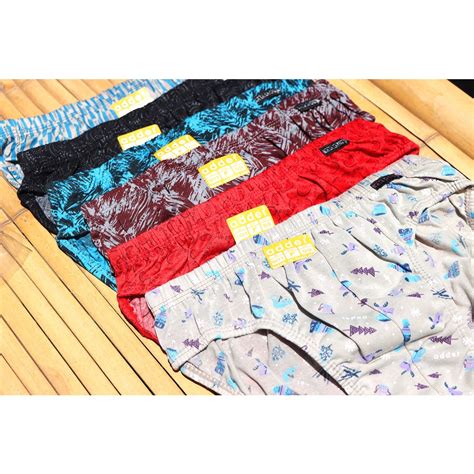 กางเกงในชาย Adder ขอบยางหุ้ม ผ้านุ่มใส่สบาย คละลาย Thewaphong Thaipick