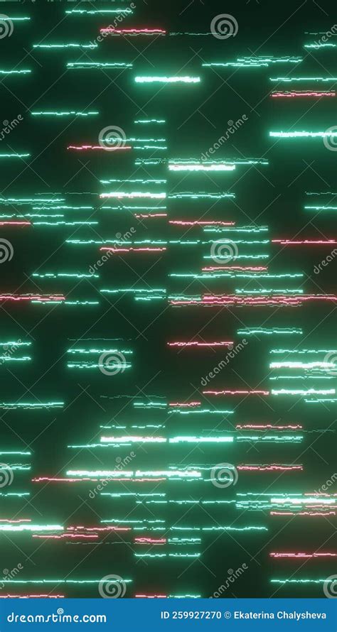 3d Render Retro Glitch Effect Tv Noise Stock Illustration