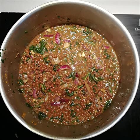 Lentil Dhal With Spinach