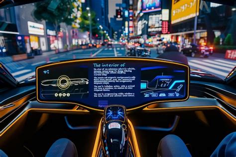 Interior Of An Autonomous Vehicle Premium Ai Generated Image