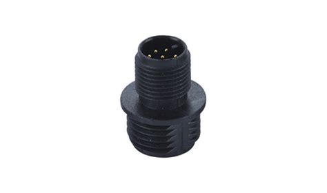 M12 패널마운트 커넥터 숫놈후면체결플라스틱납땜 커넥터 M12 신호용 커넥터 숫놈 패널마운트 M12 신호커넥터 패널마운트 M12 원형 커넥터