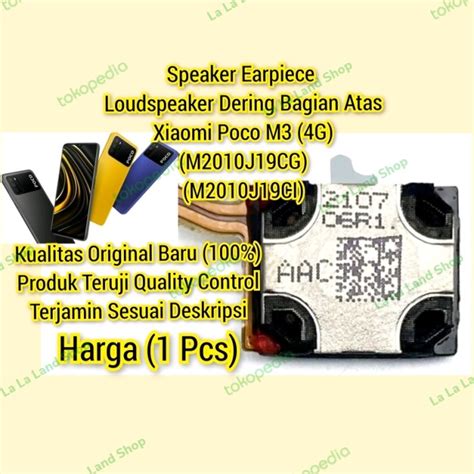 Jual Speaker Telpon Earpiece Loudspeaker Bagian Atas Xiaomi Poco M G Jakarta Barat