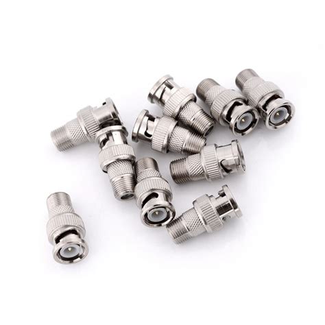 10 Stuks Bnc Stekker Naar F Vrouwelijke Connector Grandado