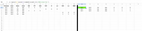 Select From Series Of Columns Without Blanks And Then Where Google