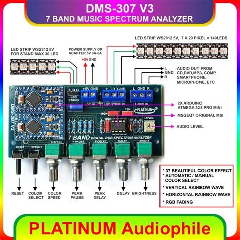 Jual Spectrum Analyzer Modul Dms V Band Music Analyzer Shopee