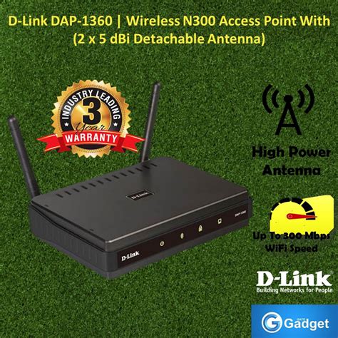 D Link DAP 1360 Wireless N300 Access Point With 2 X 5 DBi Detachable Antenna Shopee Malaysia